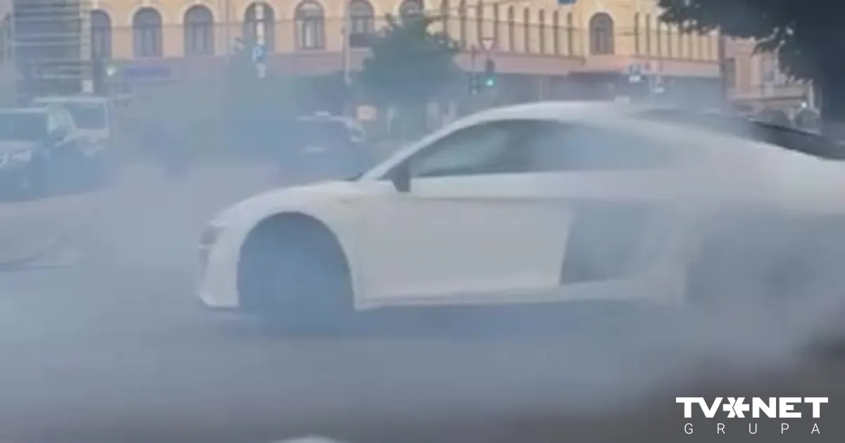 VIDEO Rīgas centrā vairākus simtus tūkstošus eiro vērts "Audi ...