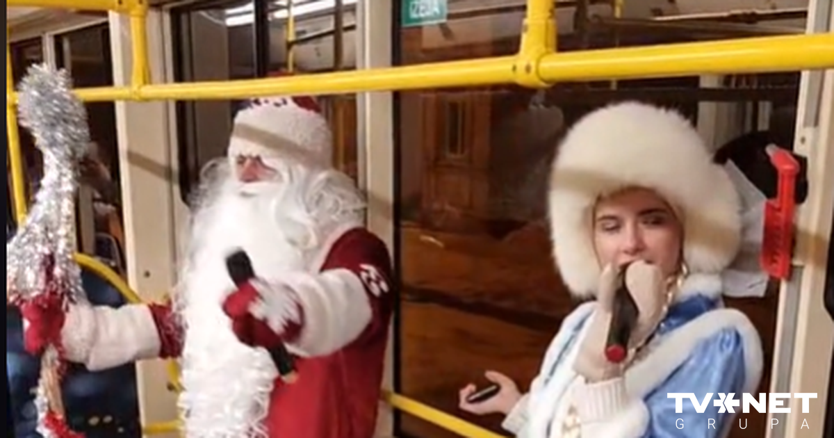 VIDEO Sabiedriskajā transportā Daugavpilī koncertē krievu Salavecis un ...