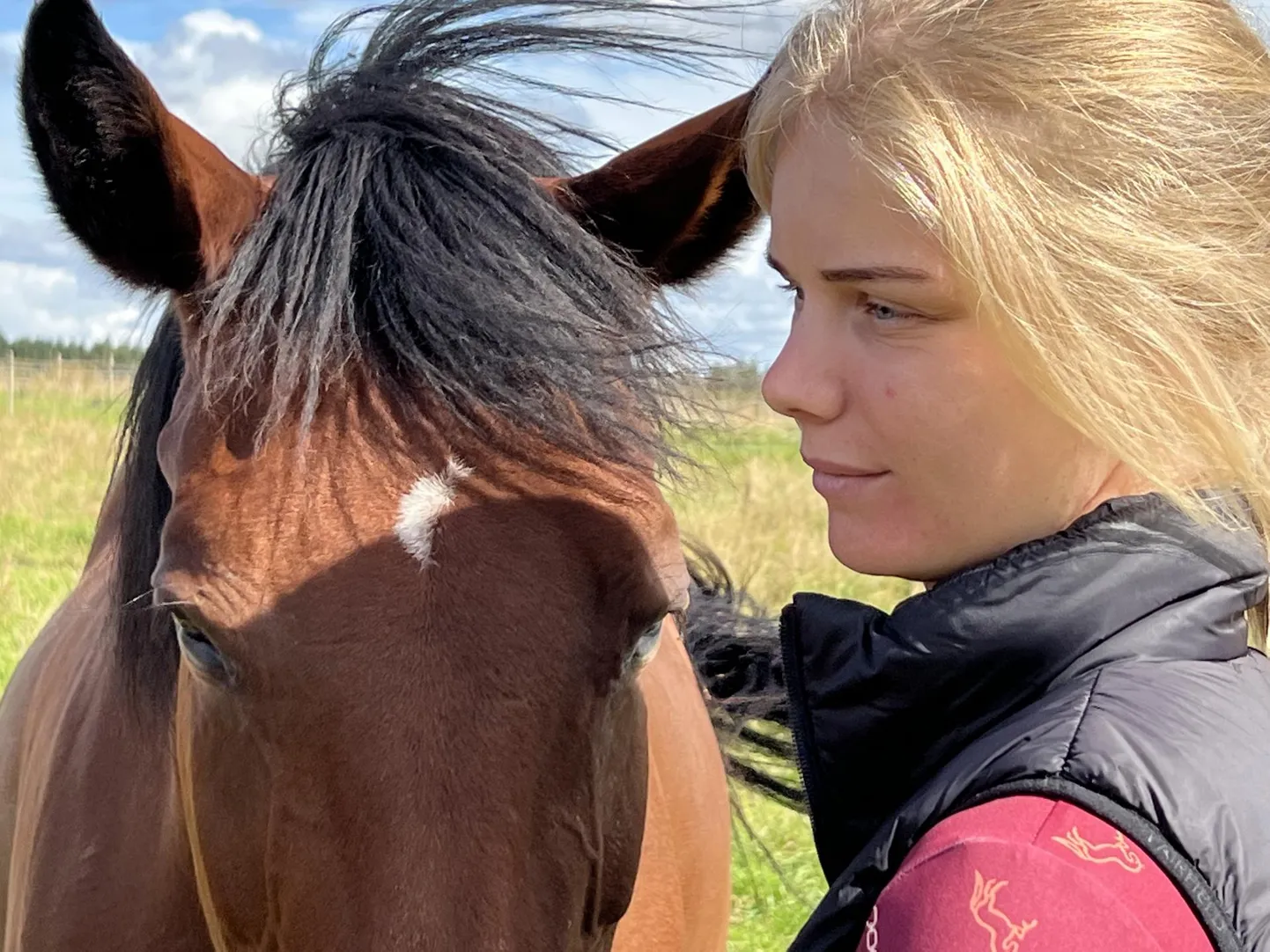 INIMESTEST AEGAMÖÖDA Sandra Sinimets. Hell hing, hobustega sina peal