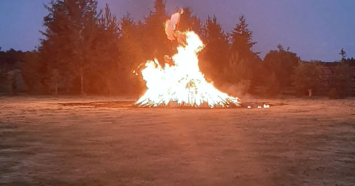 Joodikud tegid pargipingist jaanilõkke