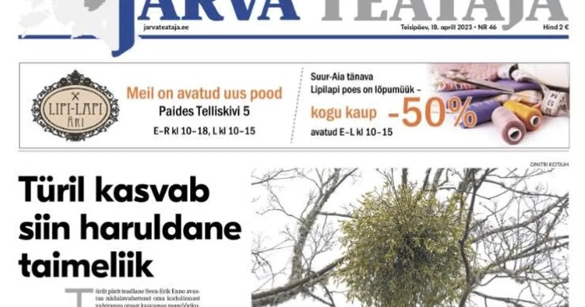Teisipäevase Järva Teataja tutvustus