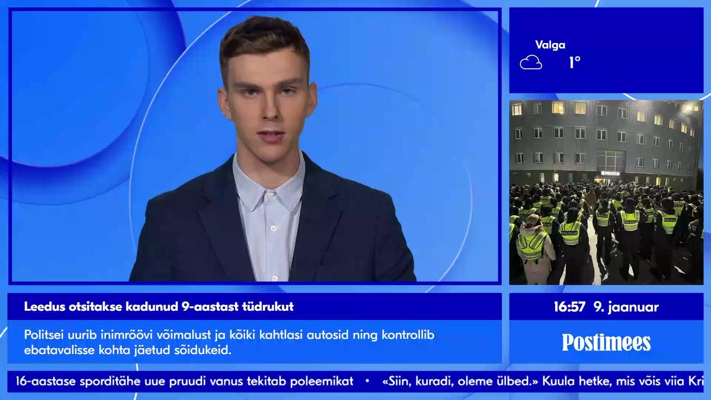 POSTIMEHE TELEUUDISED Leedus otsitakse kadunud 9-aastast tüdrukut