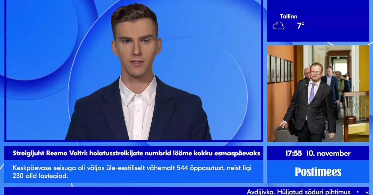 POSTIMEHE TELEUUDISED Streigijuht Reemo Voltri: hoiatusstreikijate ...