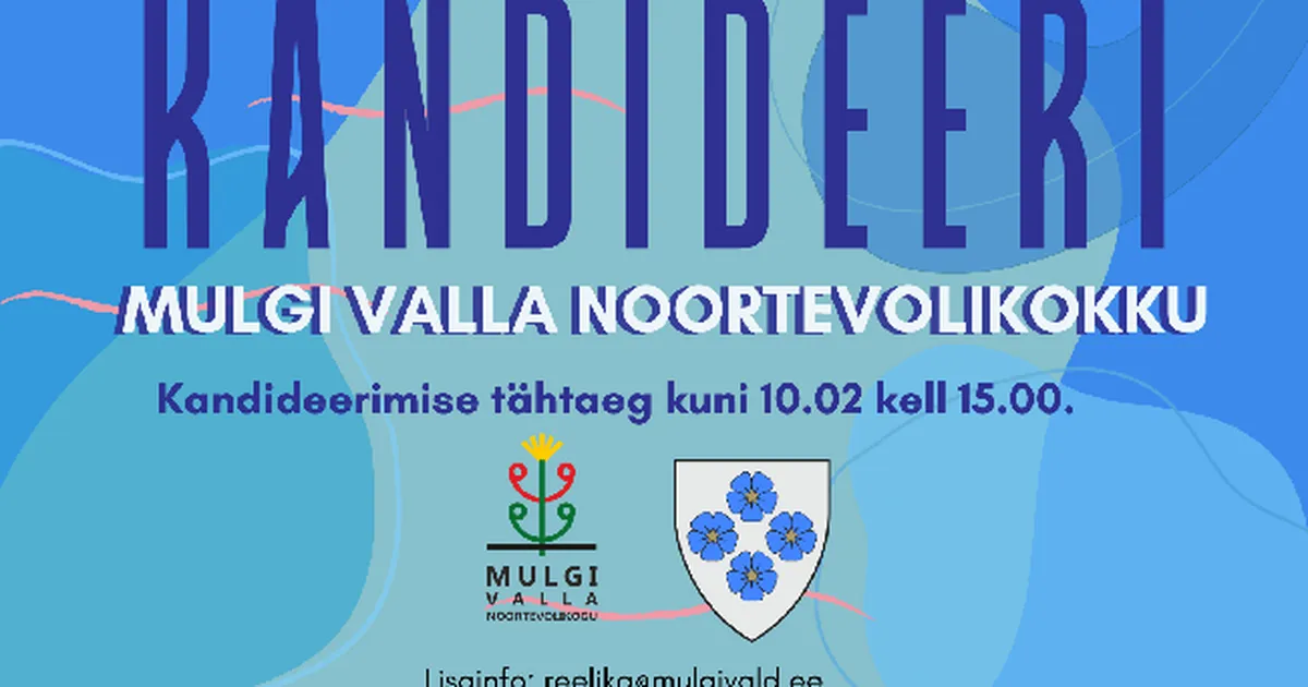 Mulgi valla noortevolikokku saab püüelda veel paar päeva