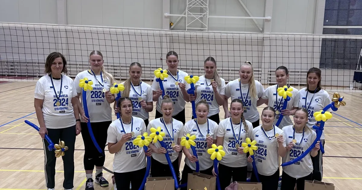 Turniiri peale üksnes ühe geimi loovutanud Viljandi võrkpallineiud ...