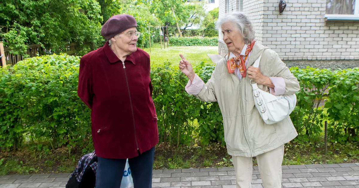 Vanaproua kattis ülbete lindude eest kaitseks pea ämbriga