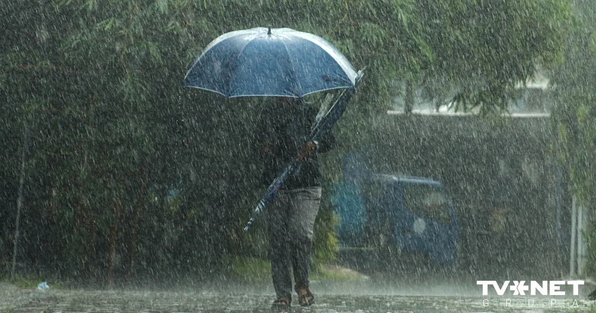 Otrdien spēkā dzeltenais brīdinājums par stipru lietu