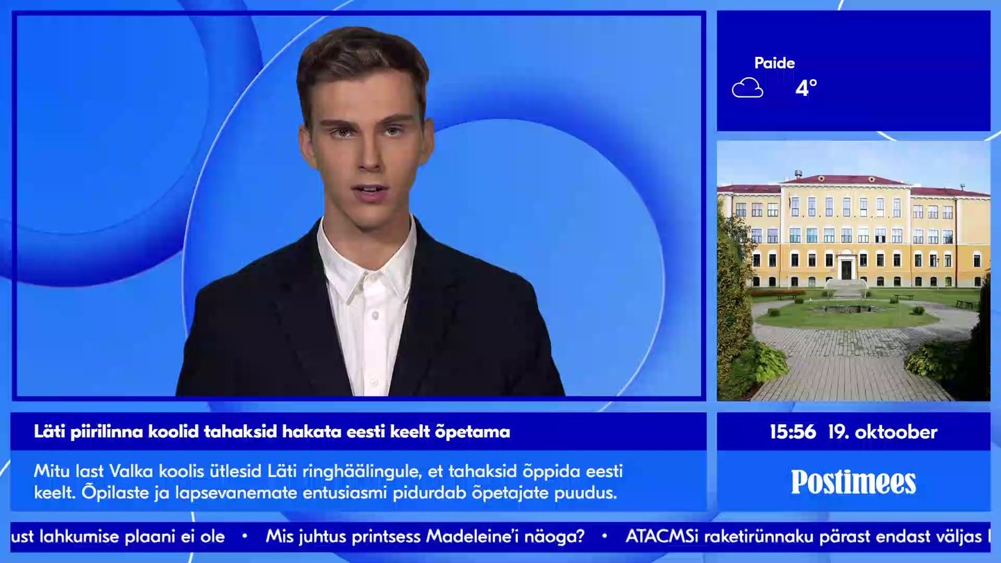 POSTIMEHE TELEUUDISED Läti piirilinna koolid tahaksid hakata eesti ...