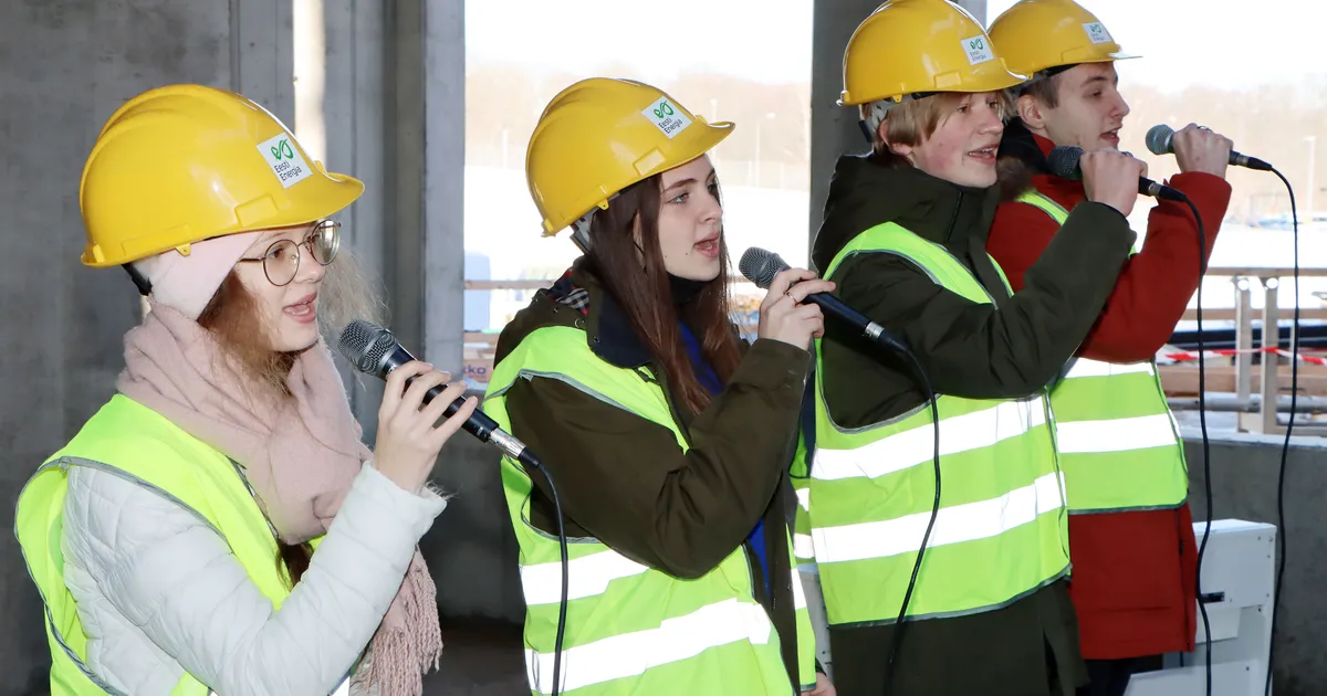 Aasta lõpus valmiva Jõhvi uue koolimaja aulas kõlas esimest korda muusika