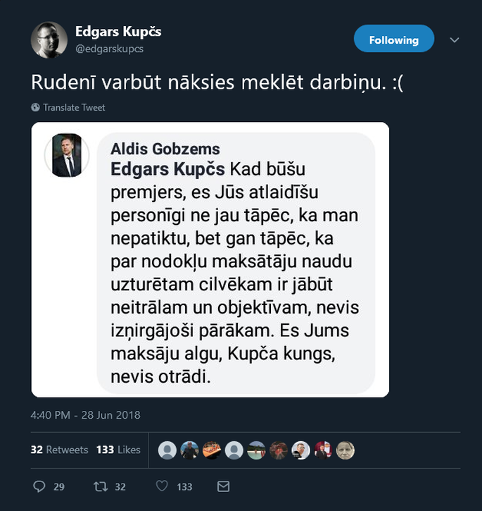 Ko solījis Gobzems? - Viedokļi - Ziņas - TVNET