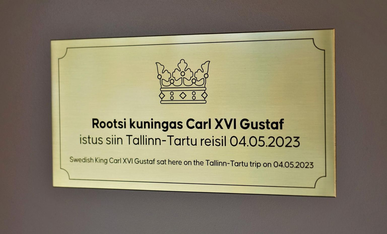 Rootsi kuningas aitab Elroni rongiga sõitjatel uhkeid auhindu võita