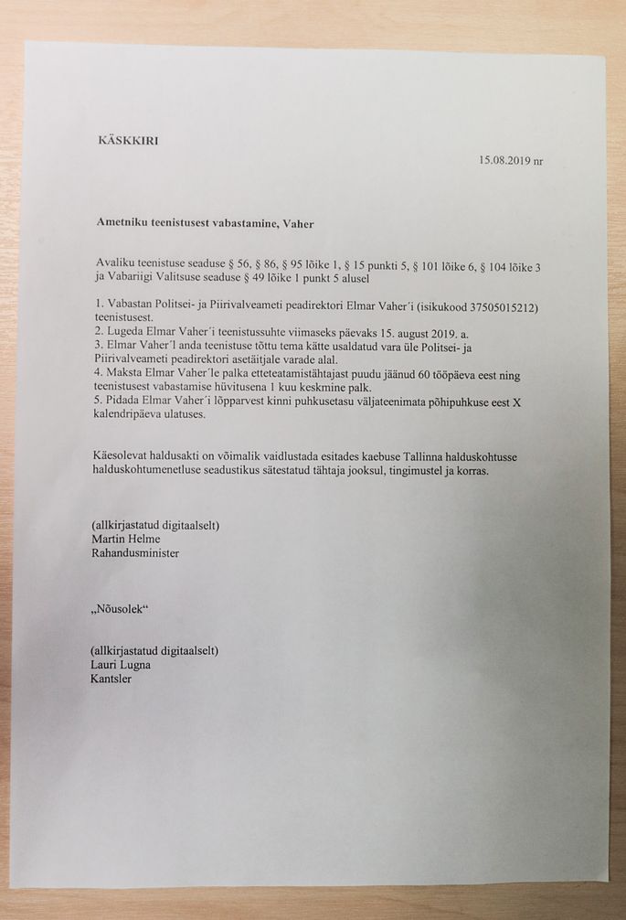 Lauri Lugna: mina ei ole allkirjastanud Elmar Vaheri töölepingu ...