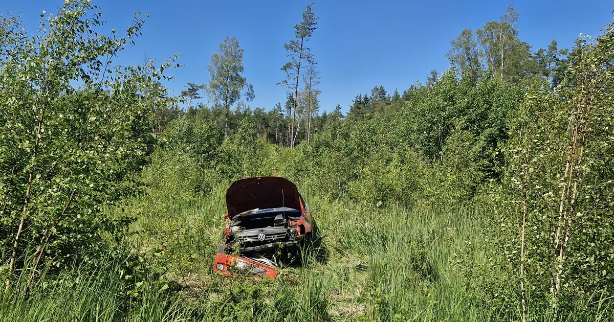 Tõllil sõitis juht autoga teadmata põhjusel teelt välja ja süttis põlema