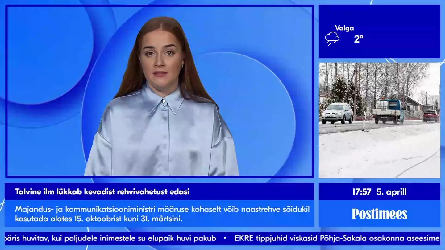 POSTIMEHE TELEUUDISED Talvine ilm lükkab kevadist rehvivahetust edasi